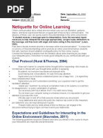 Unit 1 Assignment Netiquette | PDF