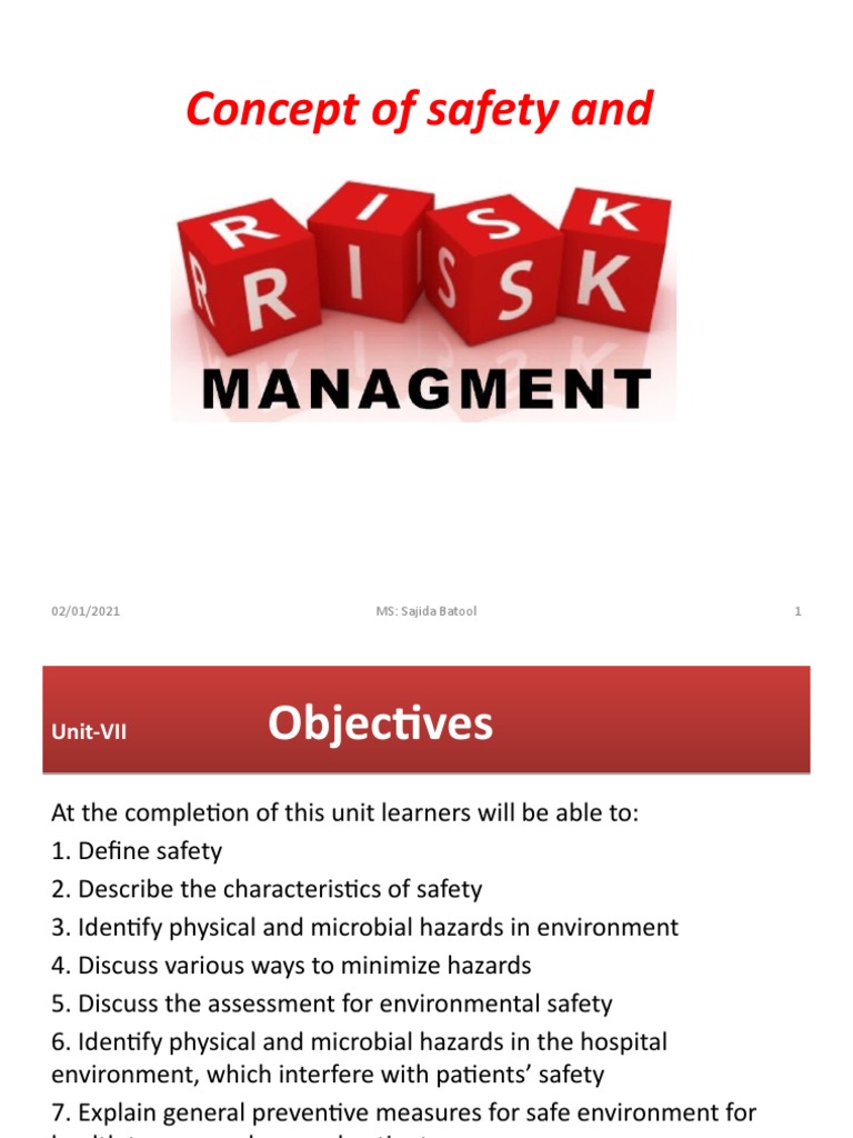 Concept of Safety and Risk Management | PDF | Safety | Hazards