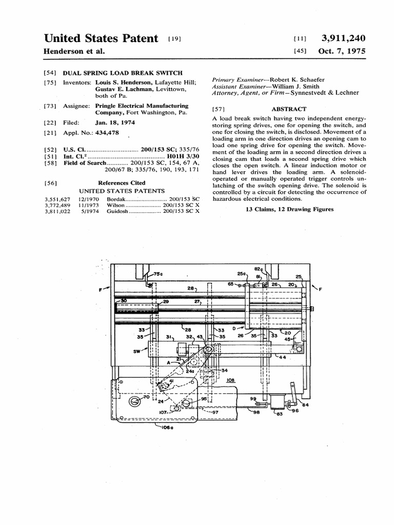 Dual Spring Load Break Switch: A Load Break Switch Using Two ...
