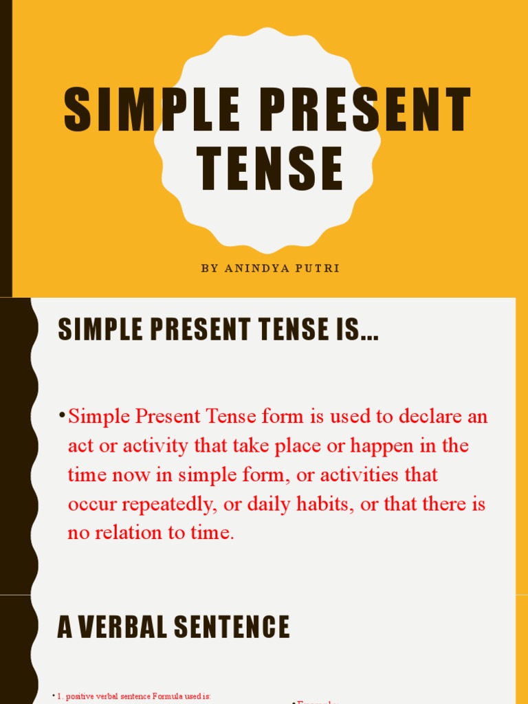 Simple Present Tense | PDF | Verb | Subject (Grammar)