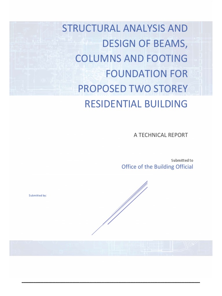 Structural Report | PDF | Beam (Structure) | Bending