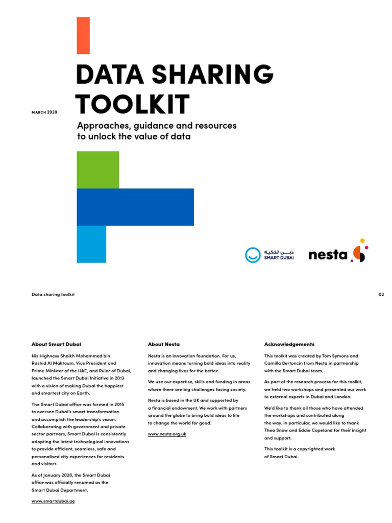 Data Sharing Toolkit Pdf Dubai Governance