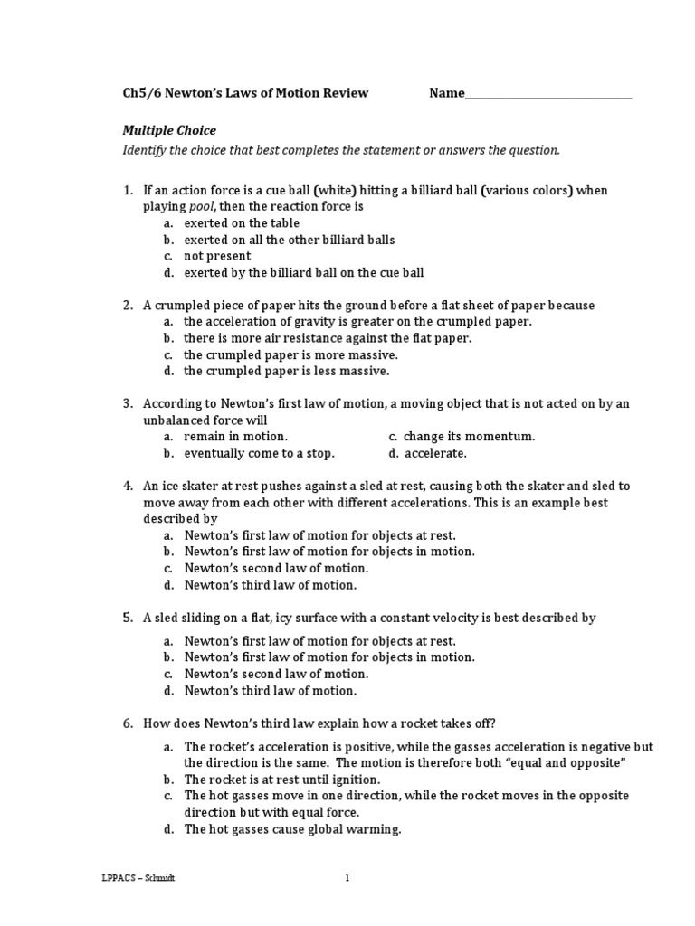 Multiple Choice: Identify The Choice That Best Completes The Statement ...