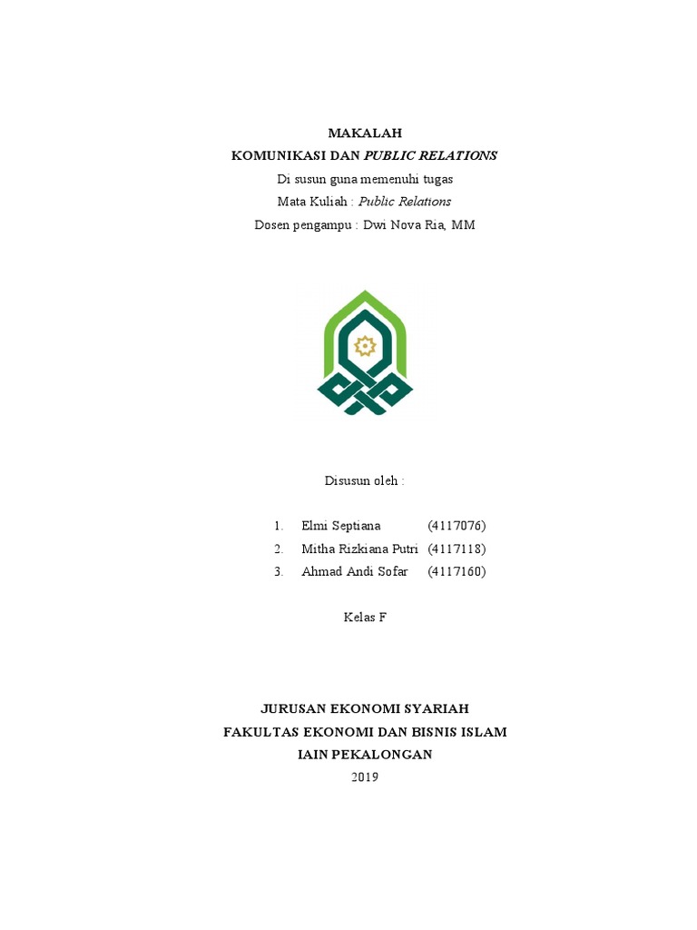 Kelompok 7 - Komunikasi Dalam Public Relation - Mitha Rizkiana Putri ...