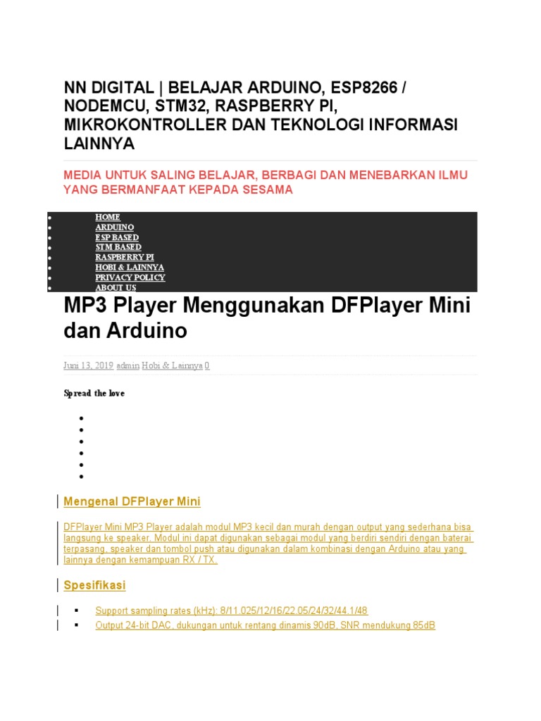 DF Player Tutorial | PDF
