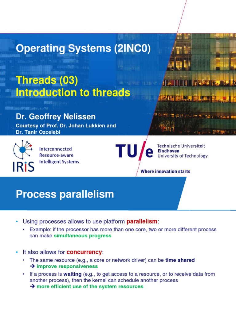 OS03 Slide Deck 2020 | PDF | Thread (Computing) | Process (Computing)