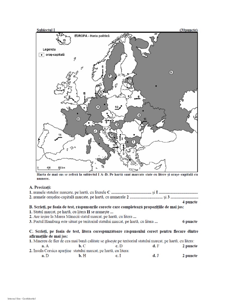 Geografie Bac - Teste. | PDF | Computers