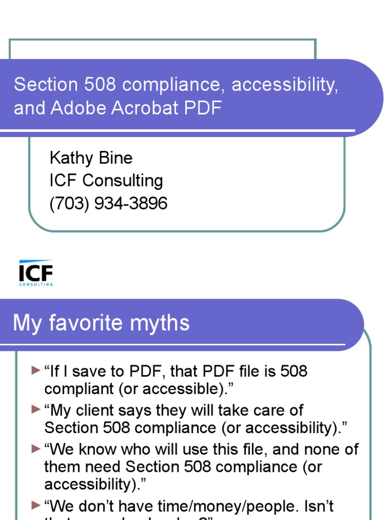 Section 508 Compliance, Accessibility, and Adobe Acrobat PDF | PDF | Html Element | Microsoft Word