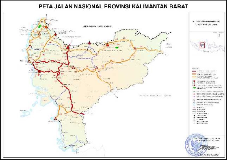 Peta Jalan Nasional Provinsi Kalimantan Barat | PDF