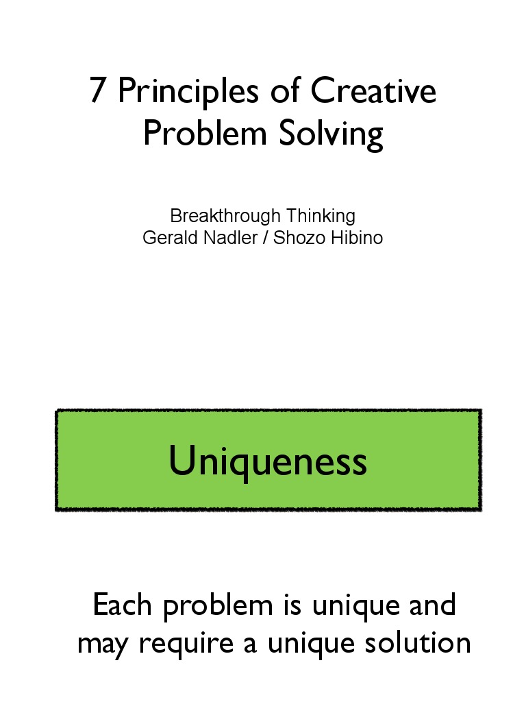 Seven Principles of Creative Problem Solving | PDF