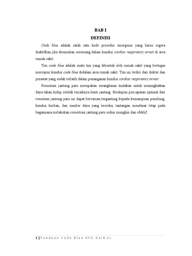 Panduan Code Blue | PDF