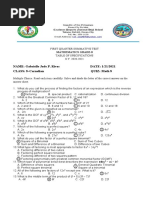 Grade 8 Math-Q1 Assessment Based On Matatag Curriculum | PDF ...