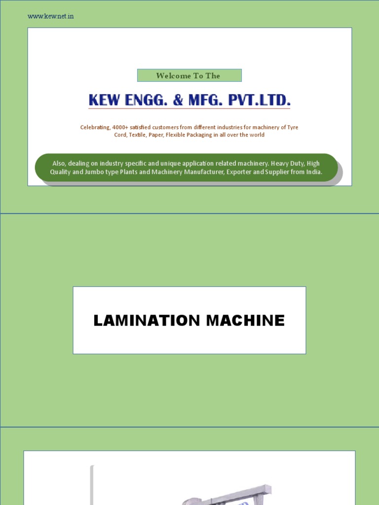 Lamination Machine | PDF | Machines | Printing