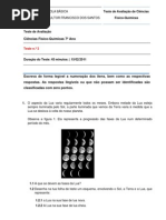 Lista de Exercicios A Lua Com Gabarito | PDF | Lua | Terra