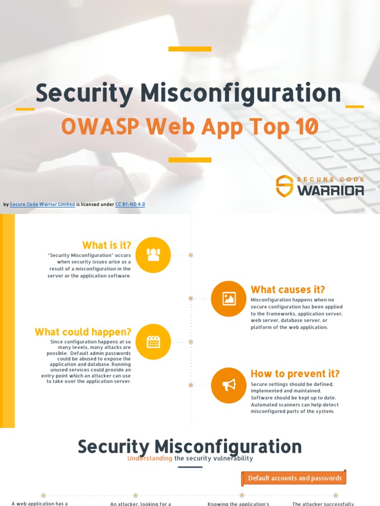 Security Misconfiguration v2 | PDF | Password | Vulnerability (Computing)