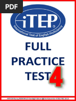 iTEP PREPARATION | PDF | Multiple Choice | English Language