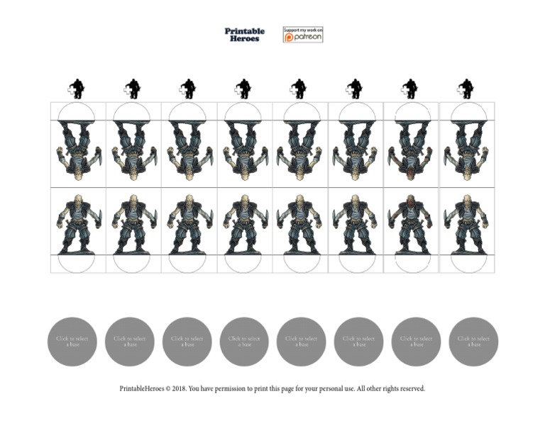 Bandit Miniature For Dungeons and Dragons by Printable Heroes | PDF
