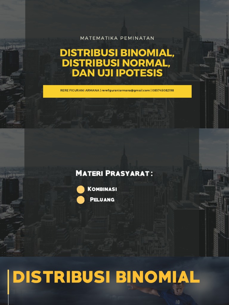 Pengenalan Distribusi Binomial Kelas 12 | PDF
