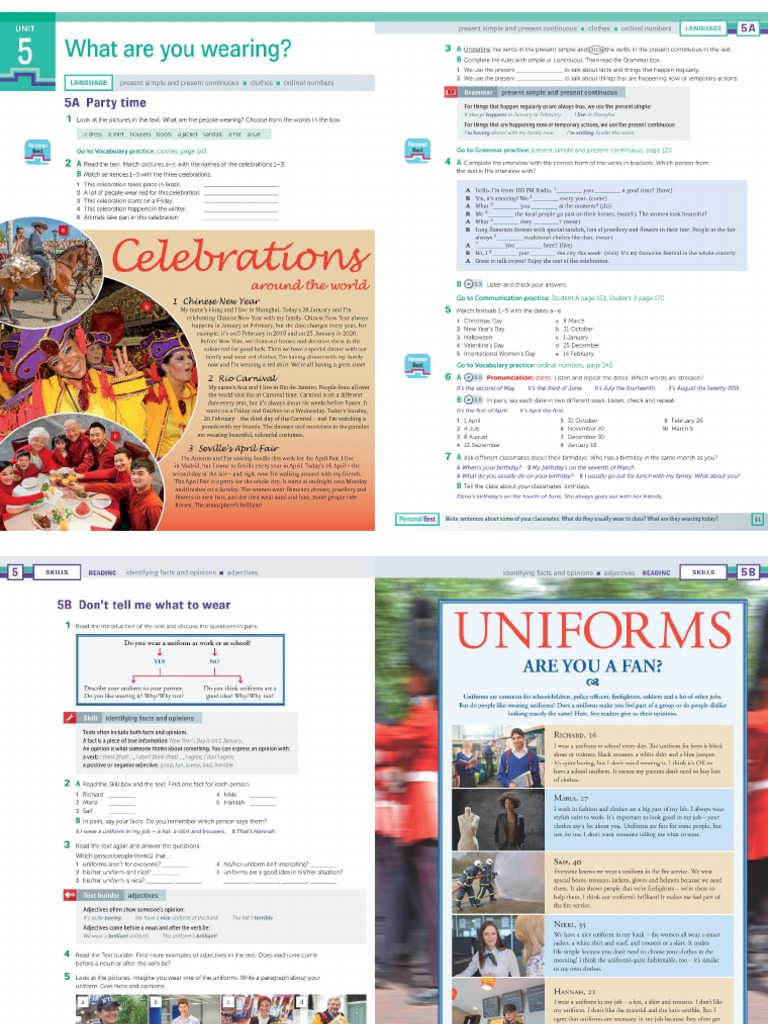 Personal Best A2 - Unit 5 | PDF