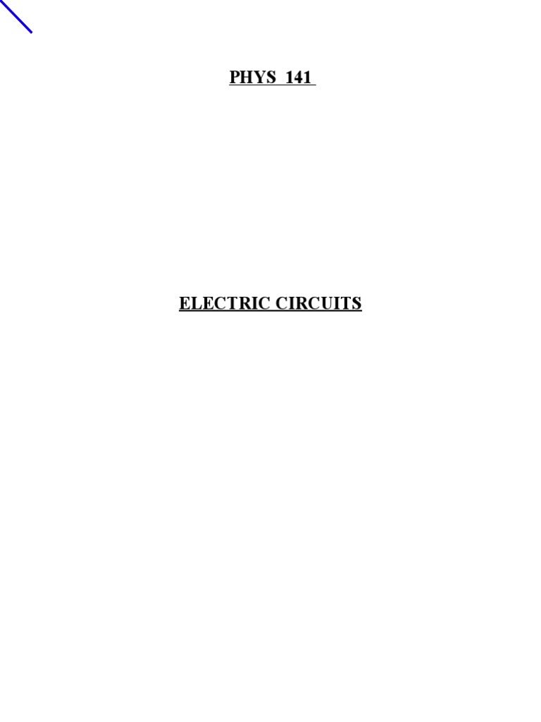 Electrical Circuits | Download Free PDF | Capacitor | Electrical ...