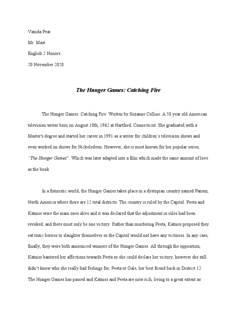 The Hunger Games - Catching Fire | PDF | The Hunger Games