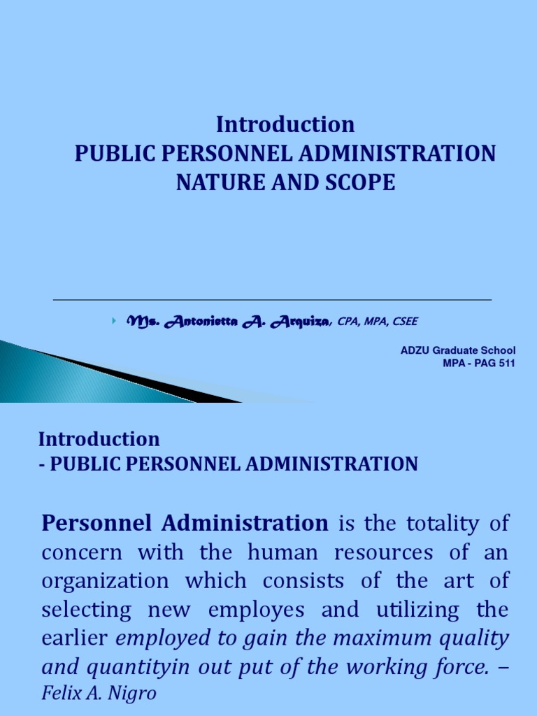 Introduction To Public Personnel Administration | PDF | Layoff | Human ...