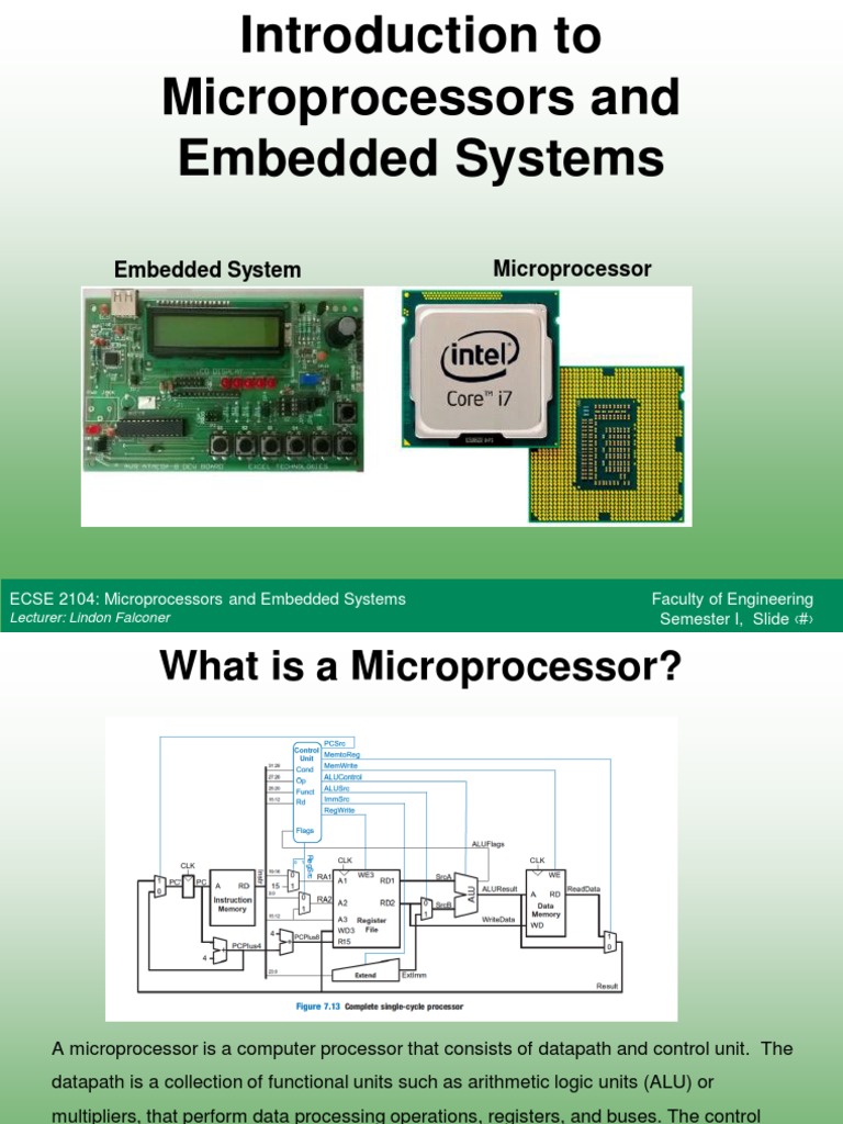 ECSE 2104 - L1 - Introduction To Microprocessors and Embedded Systems | Download Free PDF ...