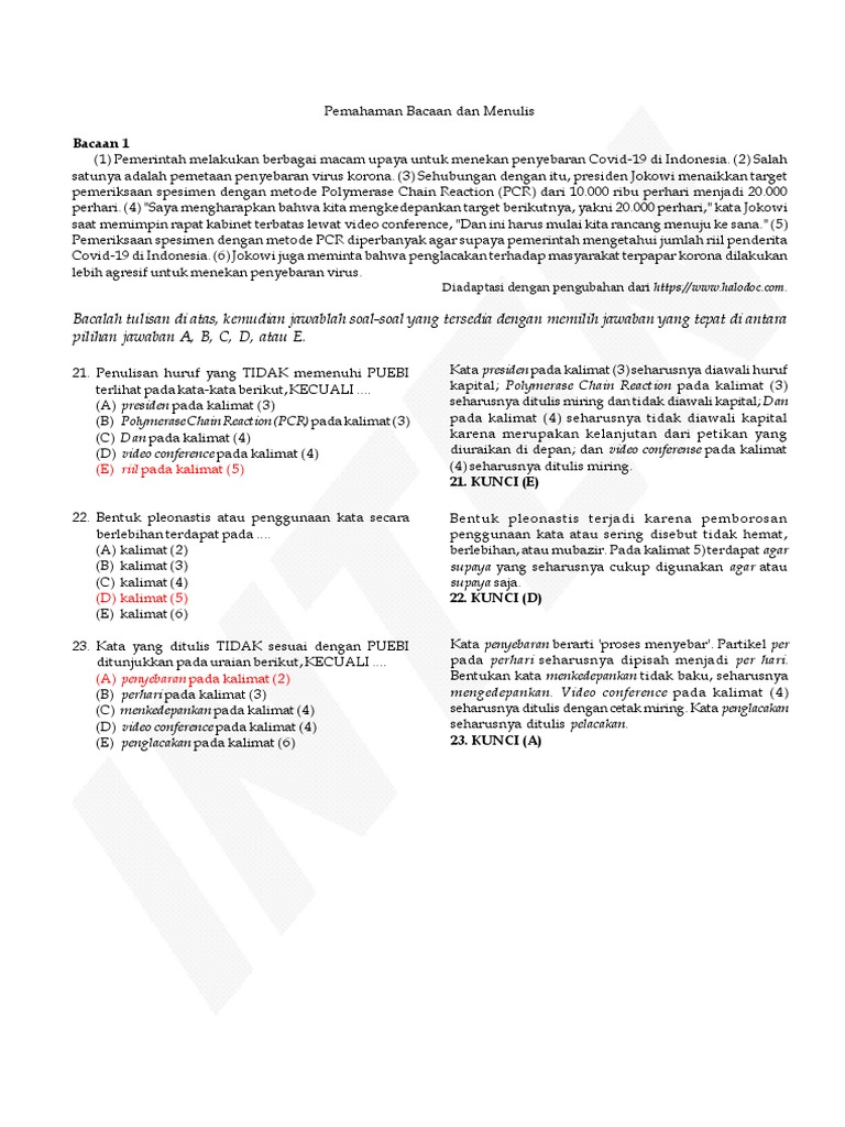 Pembahasan TO 2 PBM | PDF