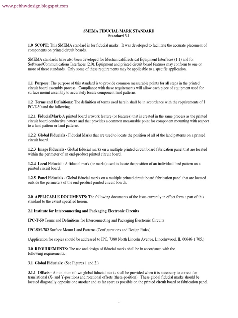 04.Pcb Fiducial Mark Design Guidelines (0.04 MB) | PDF | Printed ...