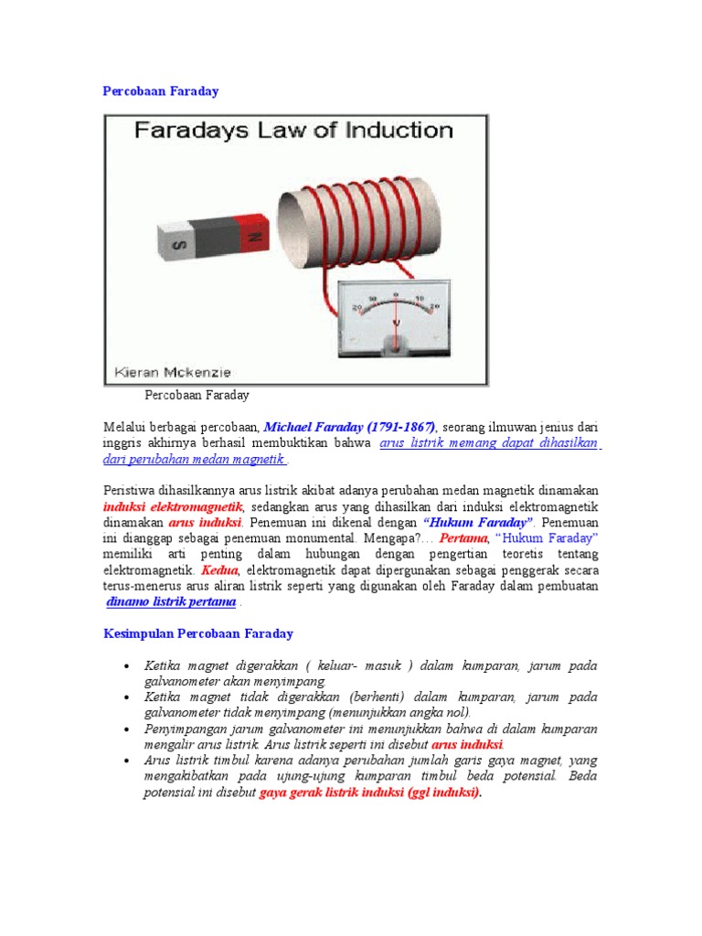 Percobaan Faraday | PDF