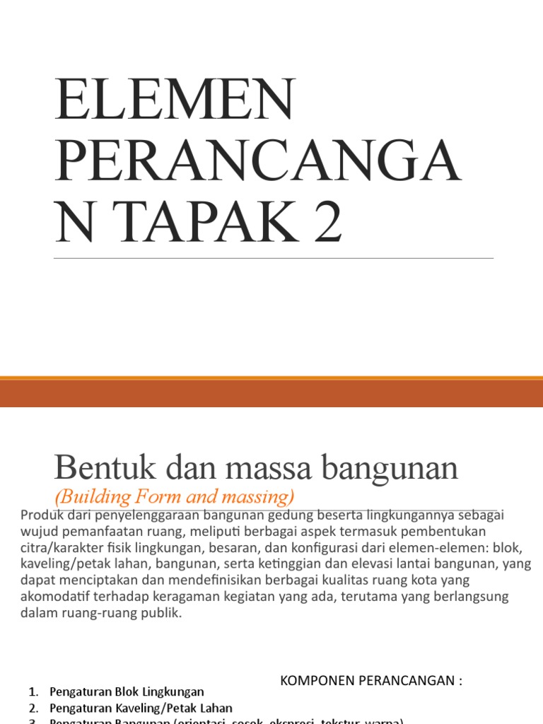 ELEMEN Tapak 2 | PDF