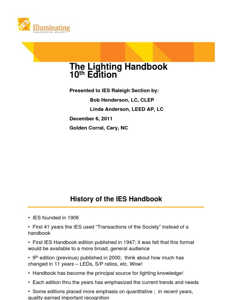 The Lighting Handbook: 10th Edition Guide | PDF | Lighting | Light