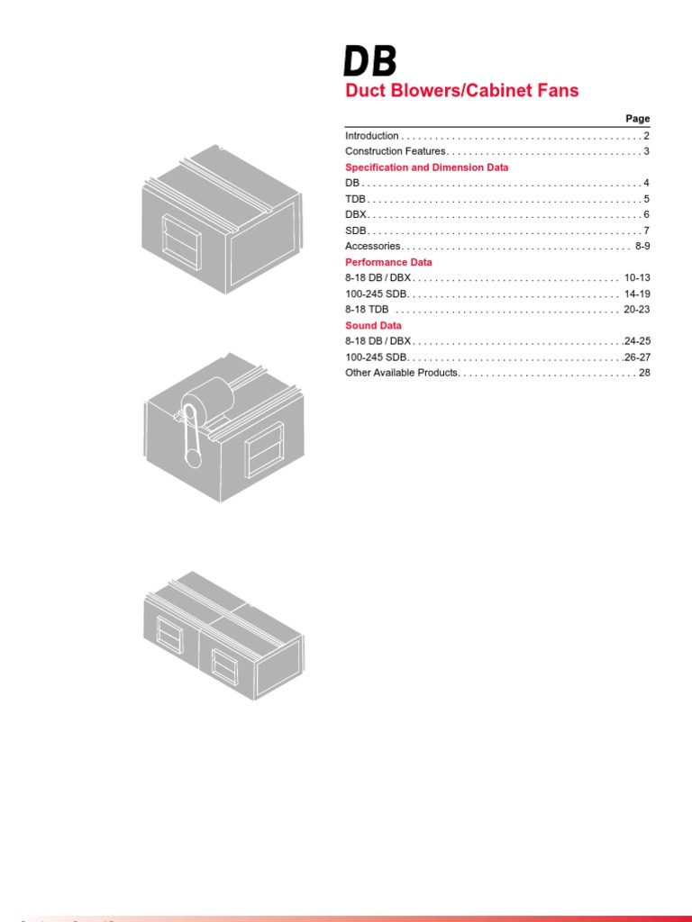 Loren Cook DB | PDF | Duct (Flow) | Building Engineering