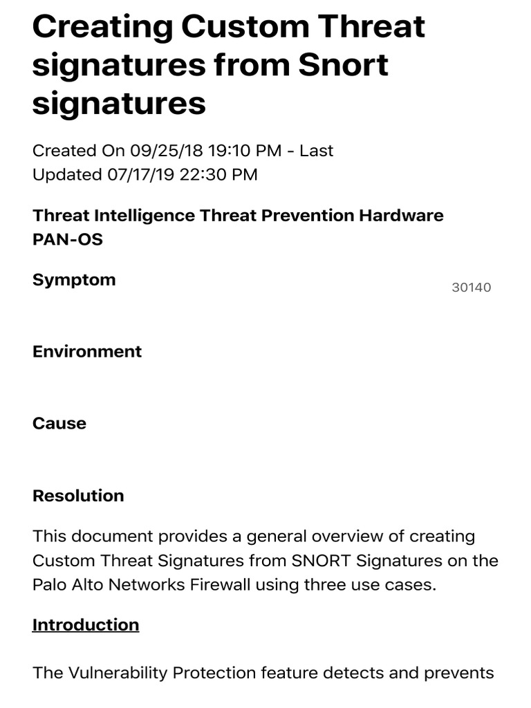 Custom Threat Signatures from Snort | PDF | Spyware | Hypertext ...