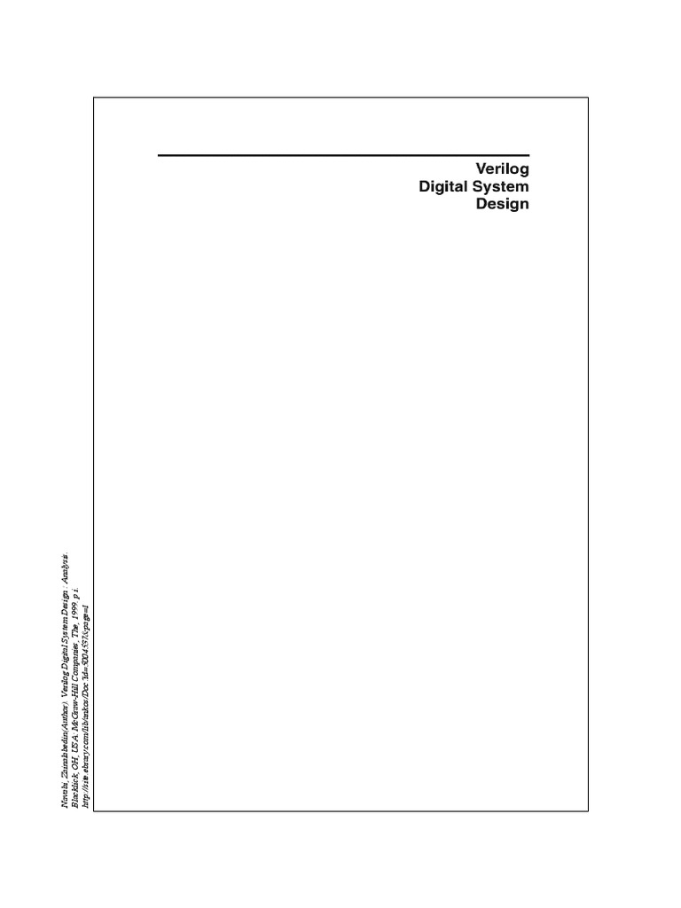 Verilog Digital Systems Design (Navabi) | PDF | Business