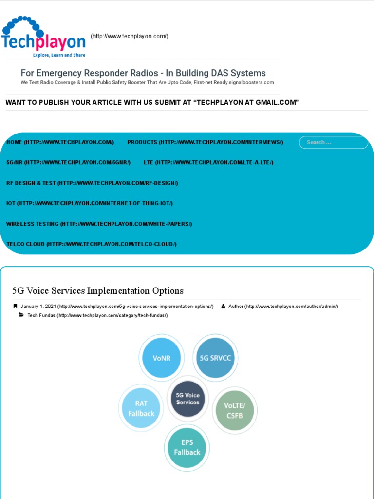 5G Voice Services Implementation Options - Techplayon | PDF