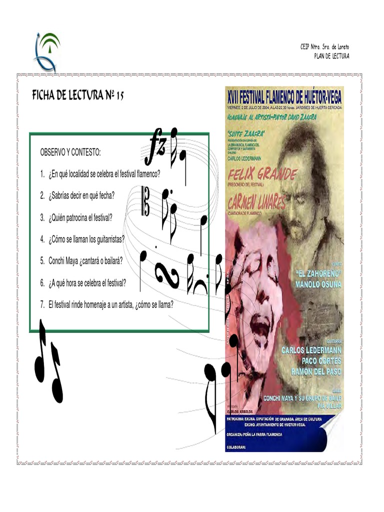 1000 Fichas de Comprensión Lectora 4 | PDF | Españoles | Músicos