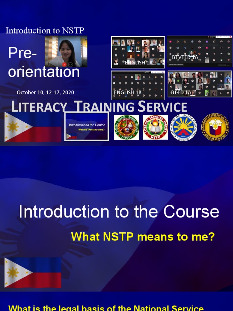 LTS Session 1 Introduction To NSTP | PDF | Reserve Officers' Training ...