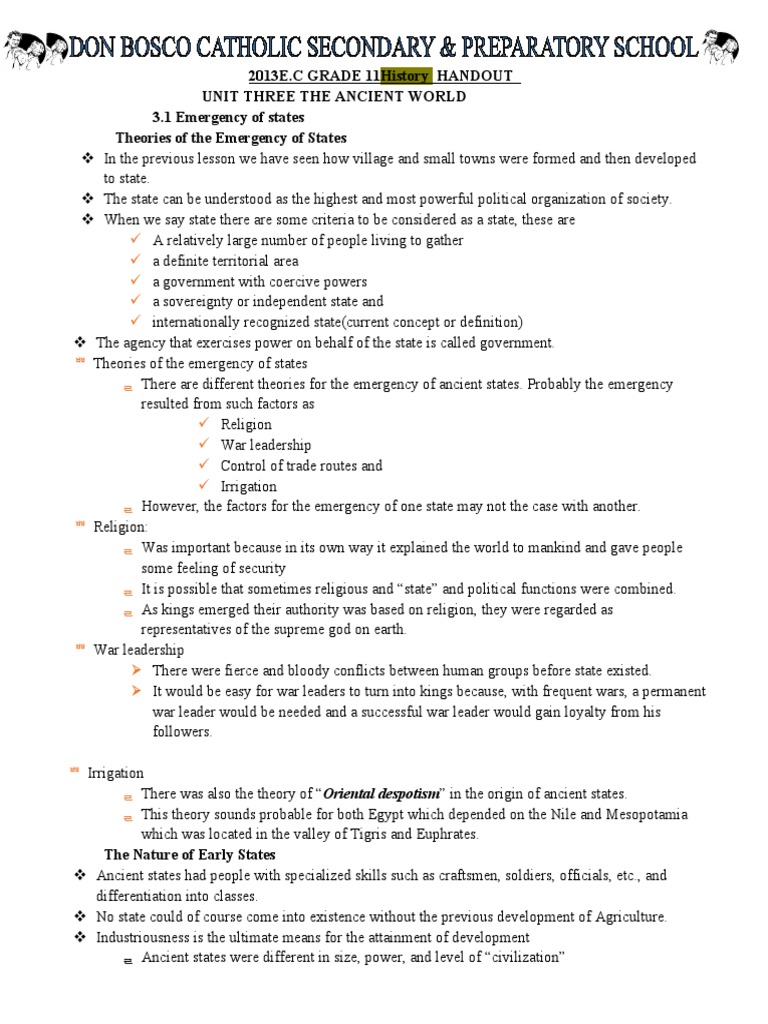 Grade 11 History: Ancient States Overview | PDF | Ancient Greece | Babylon