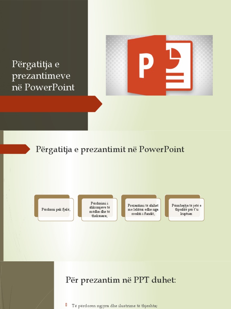 Pwrgatitja e Prezantimeve NW PowerPoint | PDF