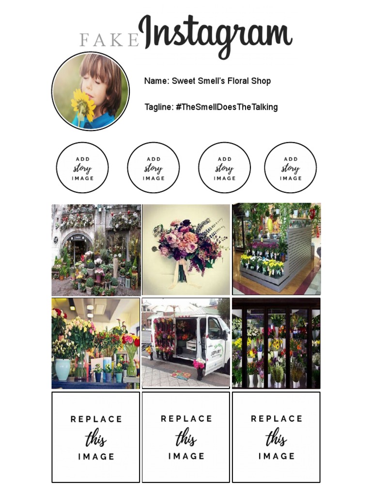 Fake Insta Floral Design | PDF