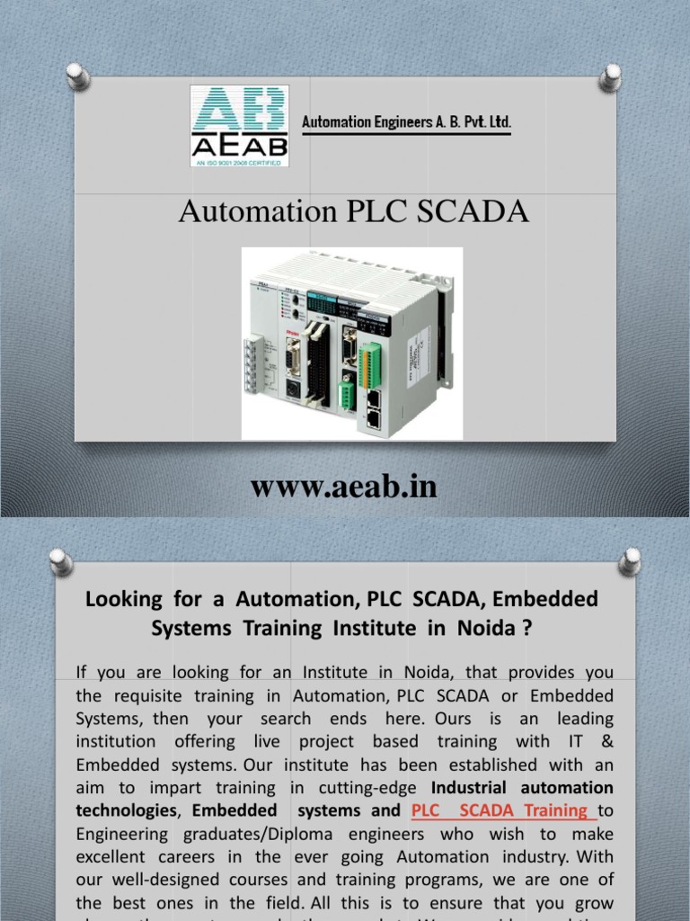 Automation PLC SCADA: WWW - Aeab.in | PDF | Automation | Embedded System
