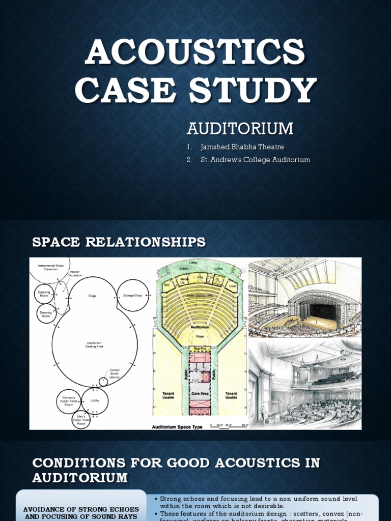 Acoustics Case Study: Auditorium | PDF | Architectural Design ...
