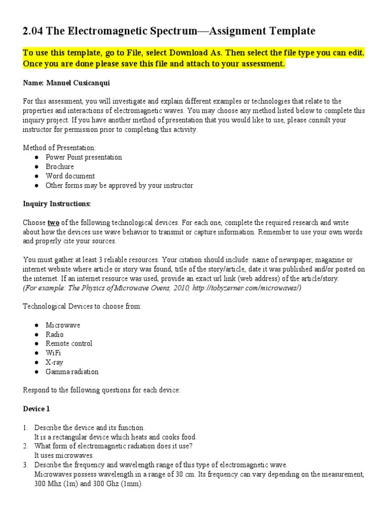 Electromagnetic Waves in Technology | PDF | Microwave | Radio