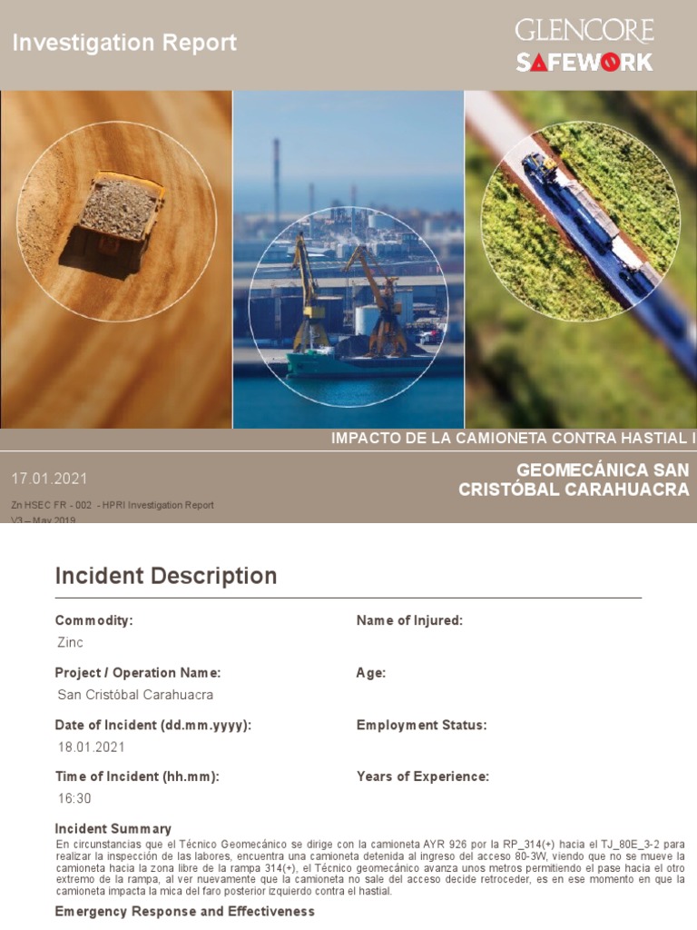 ICAM Investigation Report - San Cristobal 18.01.2021 | PDF | Transporte