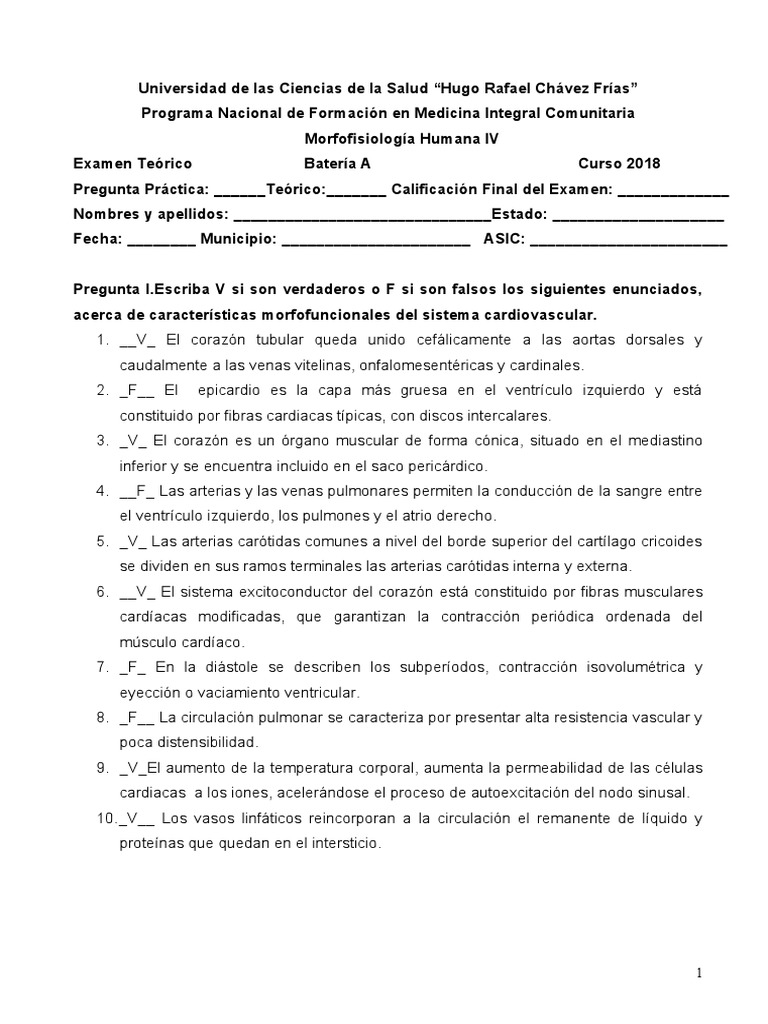 Exam Morfo IV | PDF | Sistema digestivo humano | Corazón