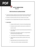Safe Loading and Unloading Procedures | PDF | Truck | Risk