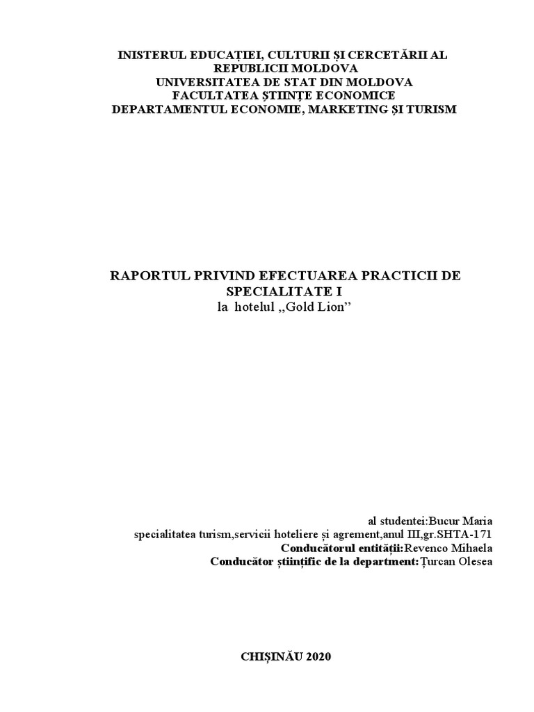 Raport de Practica | PDF