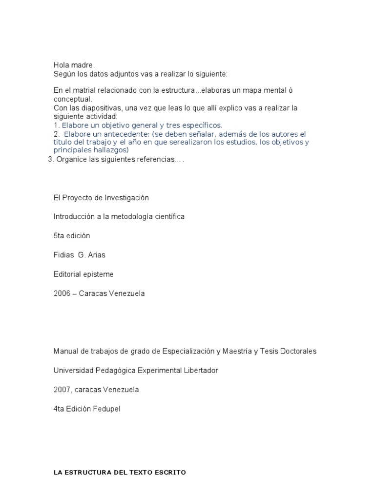 Estructura del Texto Escrito y Párrafos | PDF | Oración (Lingüística ...