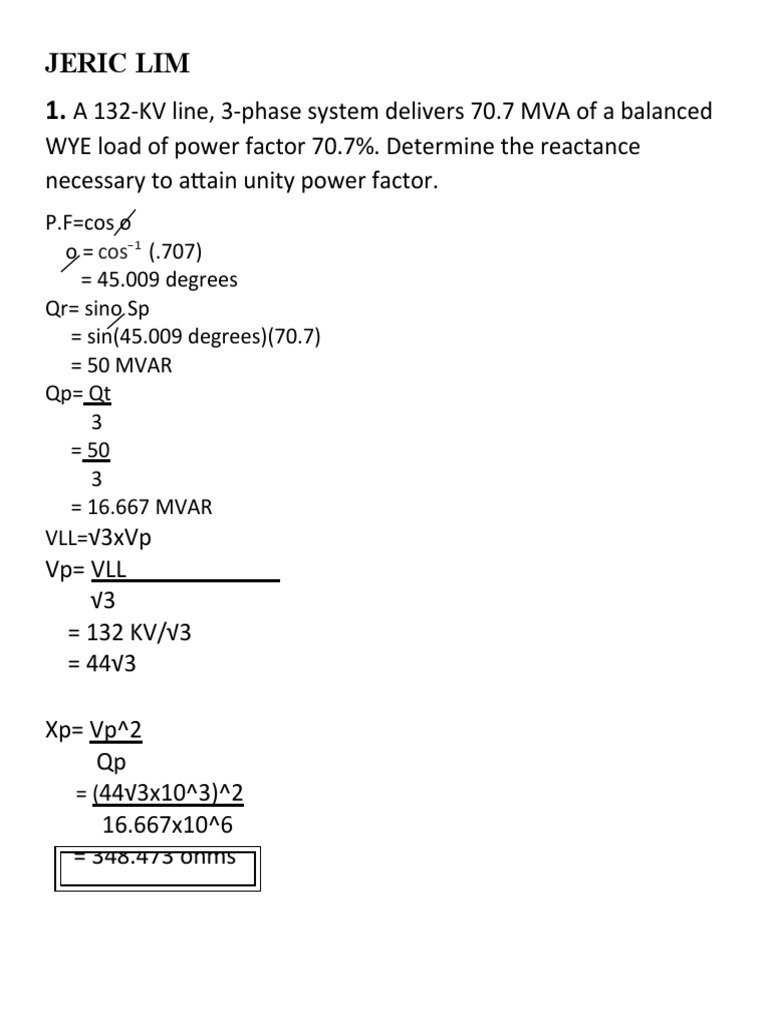 Jeric Lim | PDF | Ac Power | Metrology